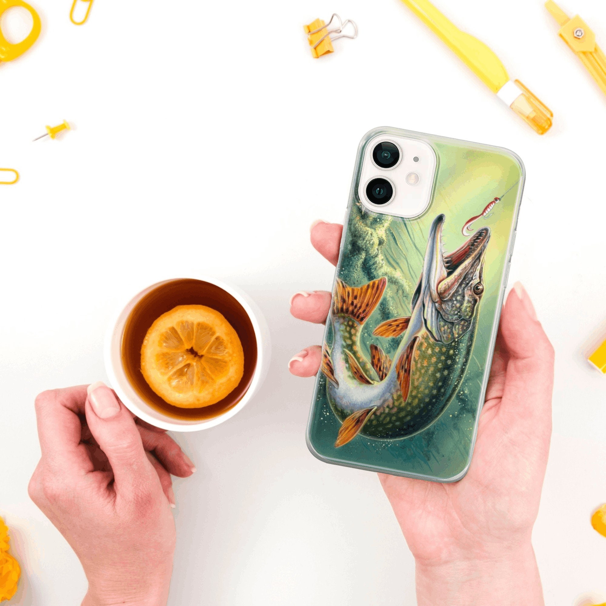Fishing Phone Case Fisherman Cover for iPhone 15 14 13 12 Pro 11 XR for ...