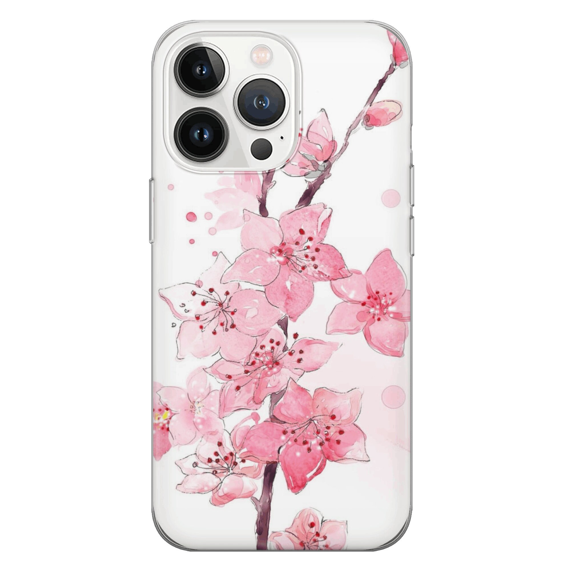 Sakura Phone Case Cherry Blossom Cover for iPhone 15 14 13 12 Pro 11 XR ...