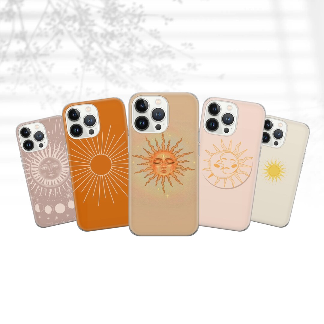 Sunshine Phone Case Sun Moon Cover for iPhone 15 14 13 12 Pro 11 XR for ...