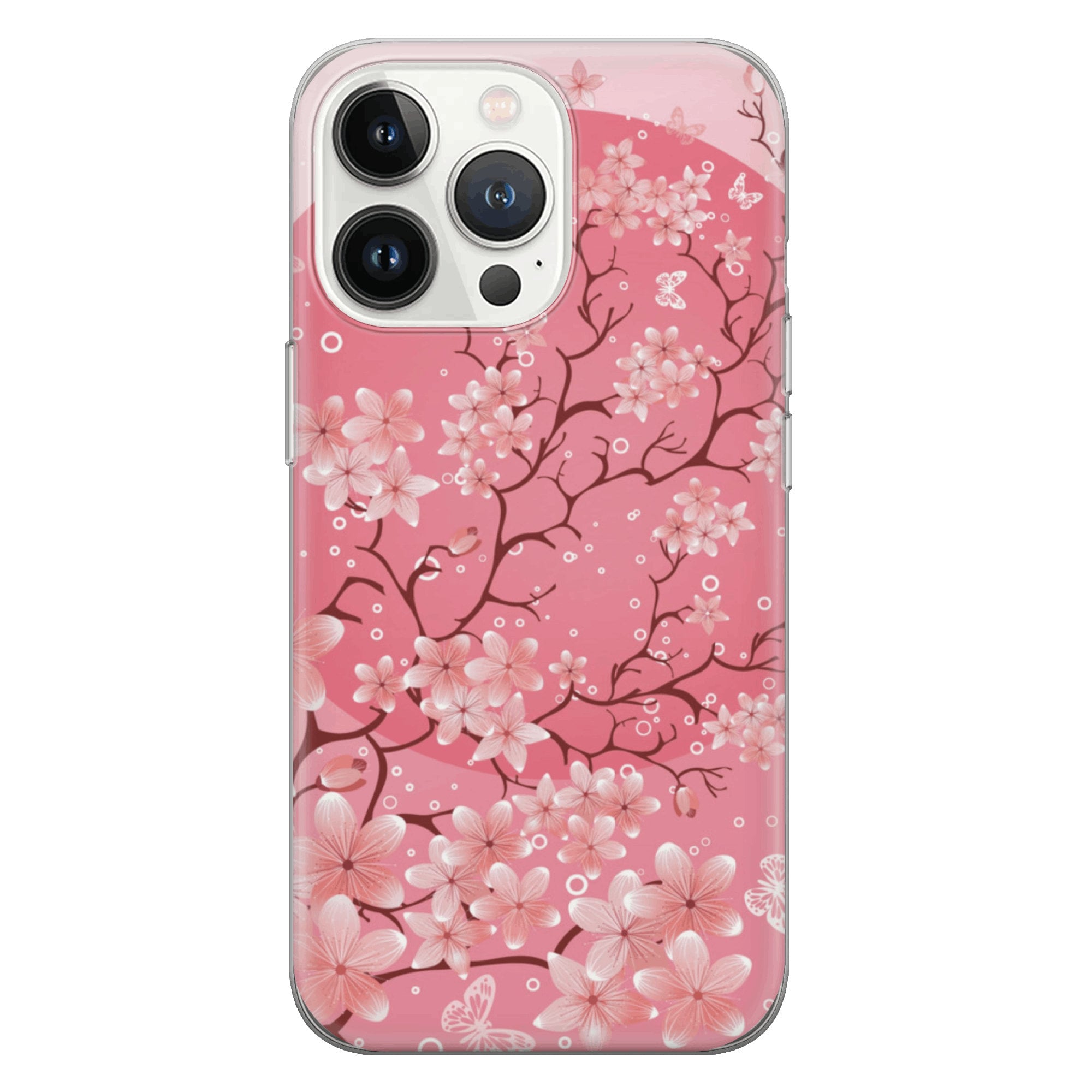 Sakura Phone Case Cherry Blossom Cover for iPhone 15 14 13 12 Pro 11 XR ...