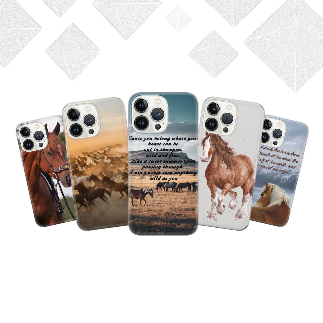 Wild Horses Phone Case Horse Lovers Cover for iPhone 15 14 13 12 Pro 11 ...