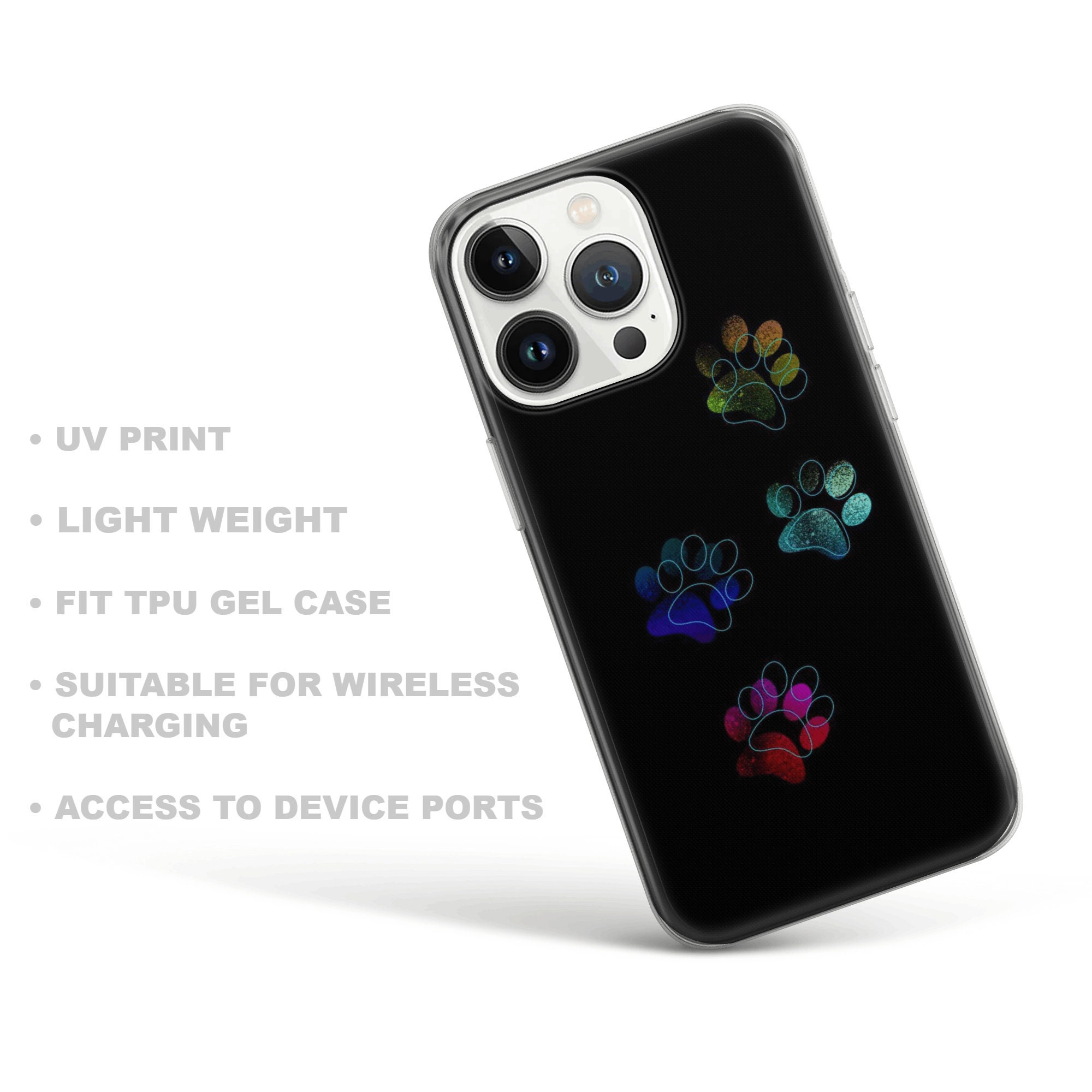 Pet Paw Phone Case Dog Lover Cover for iPhone 15 14 13 12 Pro 11 XR for ...
