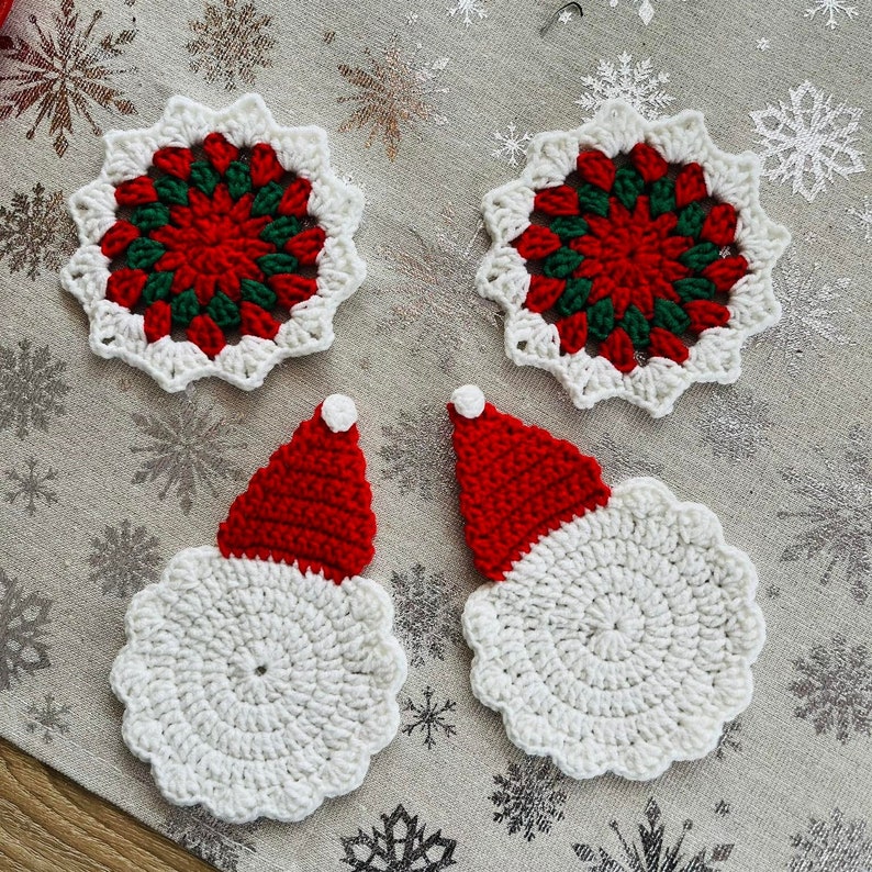 Crochet Coasters, Set of 2 | Homedecor | Handmade Coasters - Etsy