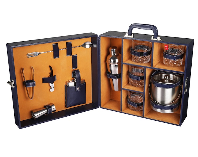 Vintage Platt Boltsron Travel Bar / Cocktail Case / Portable Pub With ...