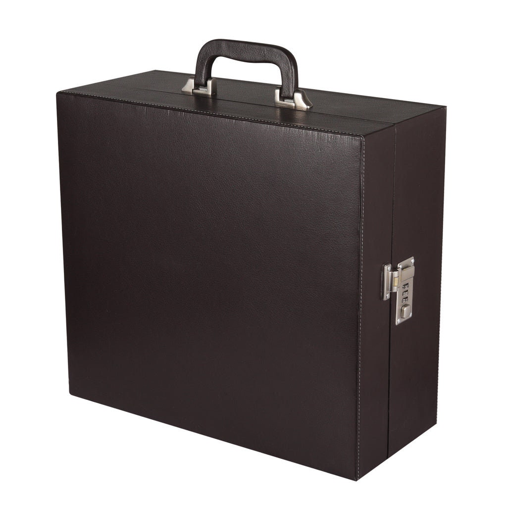 Blue Bar Accessories Tool Box Portable Leatherette Briefcase Bar Set ...