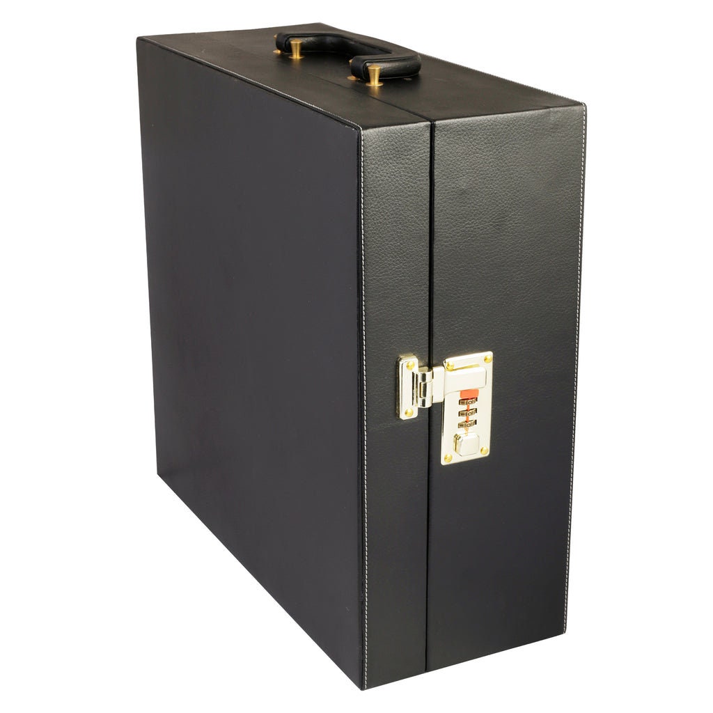 Leather Elegant Bar Accessories Tool | Portable Flaux Briefcase Bar Set ...