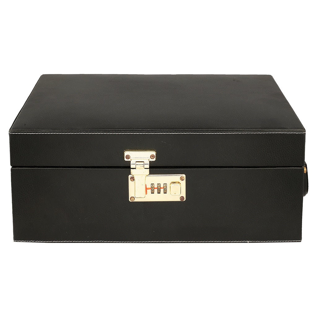 Black Elegant Bar Accessories Tool | Portable Leatherette Briefcase Bar ...