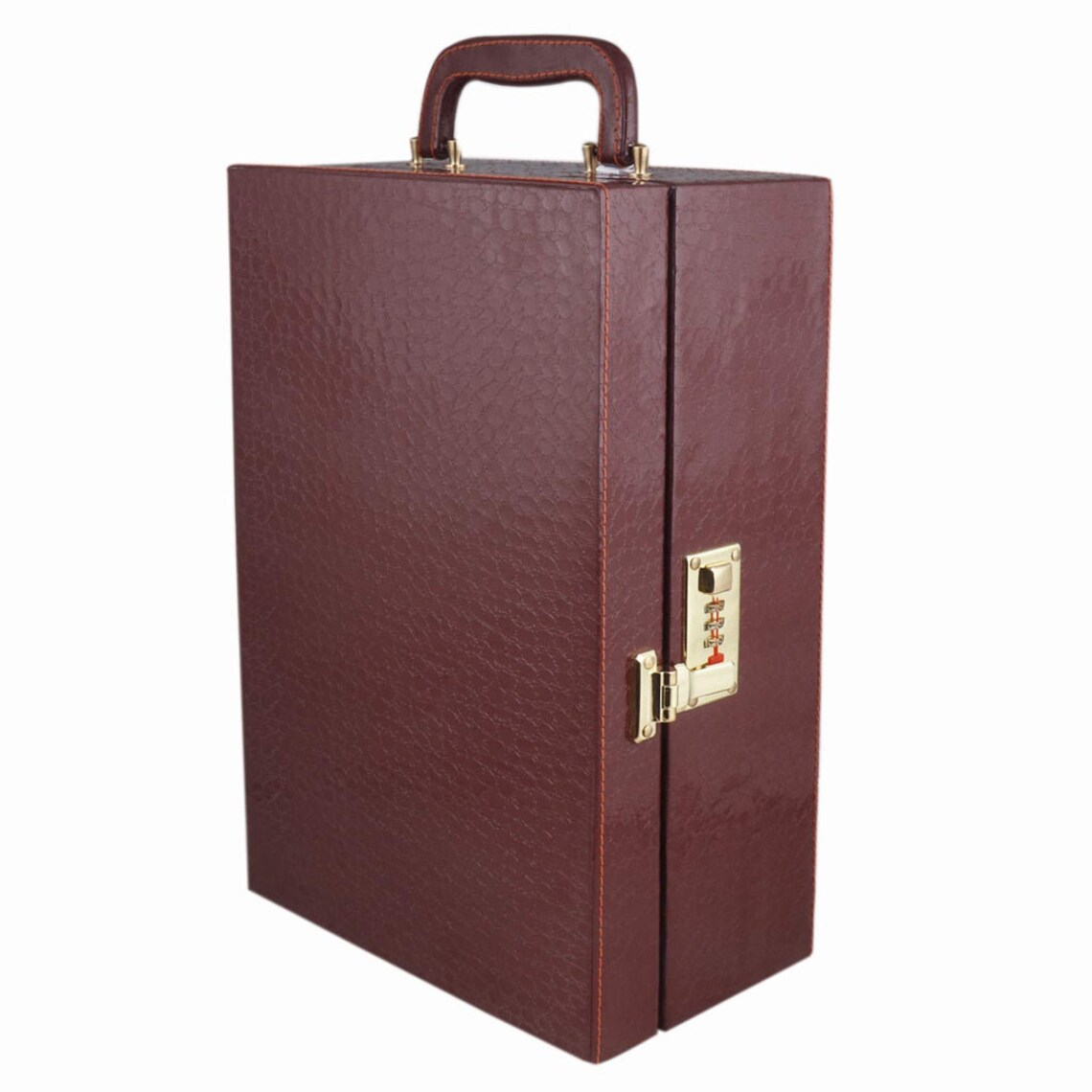 Croc Red Elegant Bar Accessories Tool | Portable Leatherette Briefcase ...