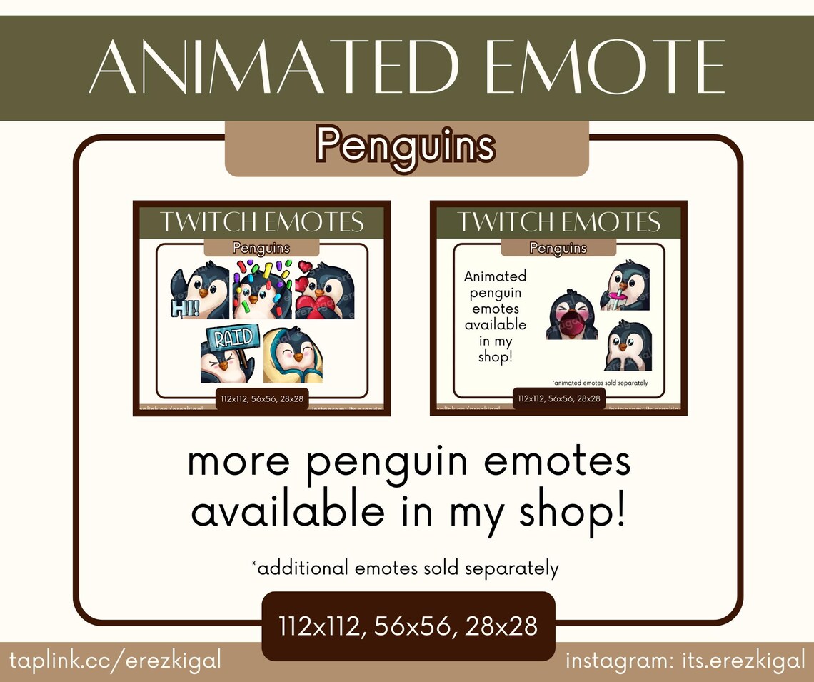 ANIMATED Giggle Penguin Emote | Kawaii, Cute, Laugh GIF Emotes for ...