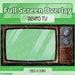 Retro TV Gaming Overlay Full Screen, Stream Border, Frame, Stream ...