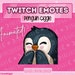 ANIMATED Giggle Penguin Emote Kawaii, Cute, Laugh GIF Emotes for Twitch ...