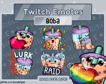 ANIMATED Boba Penguin Emote Kawaii Cute Bubble Tea Sips - Etsy