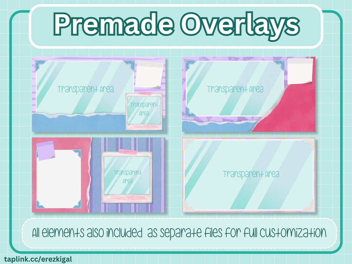 Complete Stream Overlay Bundle | Twitch, Youtube, OBS Asset Theme ...