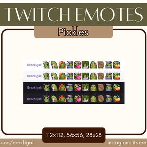 Pickle Emotes | Kawaii, Cute, Raid, Hype, Pride, Love, Angry, Silly ...