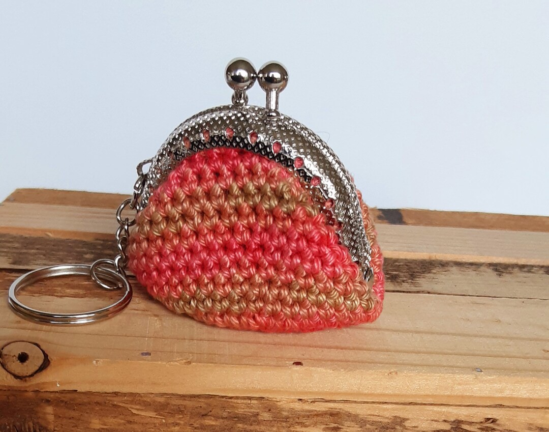 Cute Crochet Key Rings, Wallet, Cotton, Fur, Snap Closure, Exclusive ...