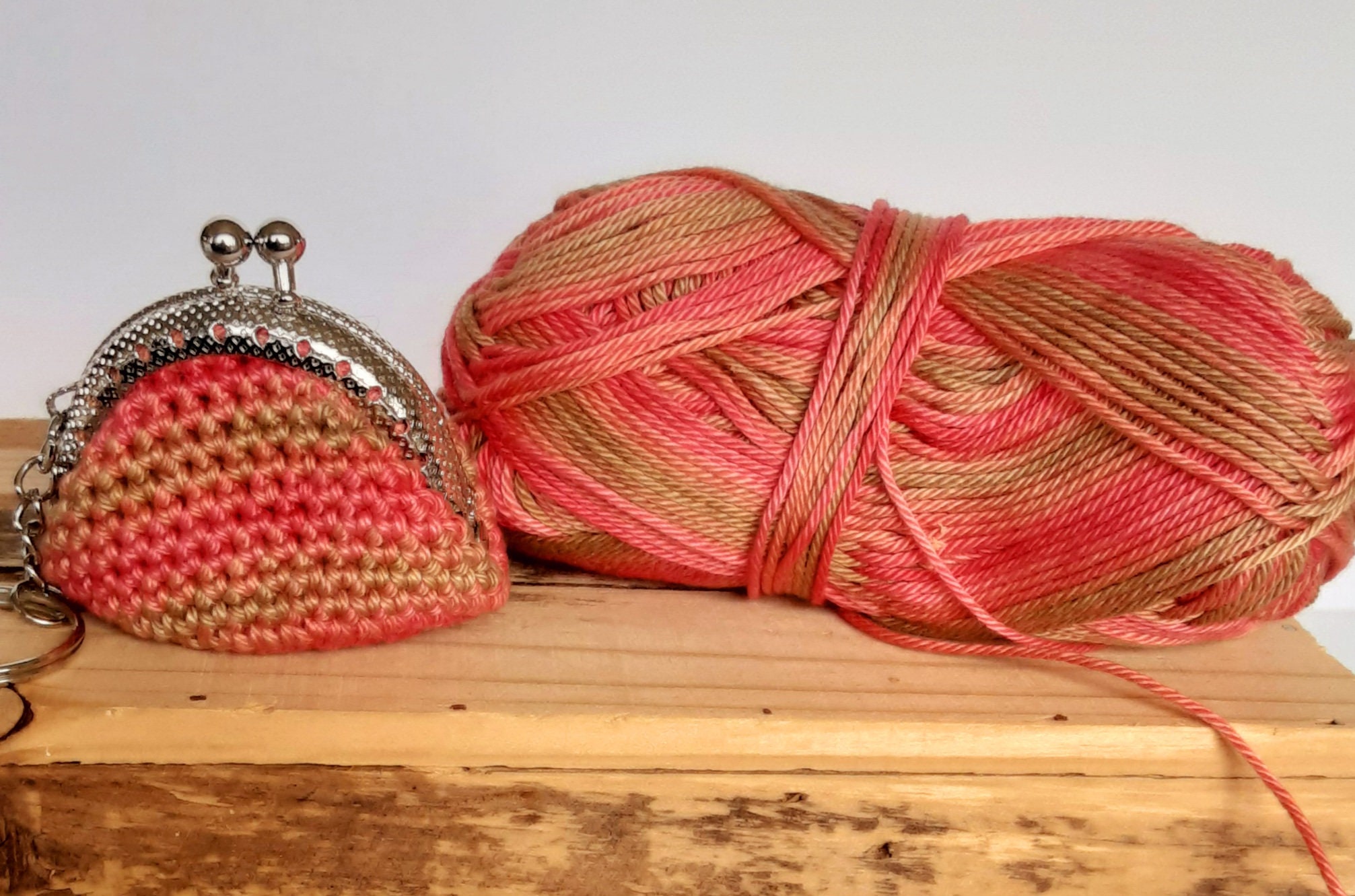 Cute Crochet Key Rings, Wallet, Cotton, Fur, Snap Closure, Exclusive ...