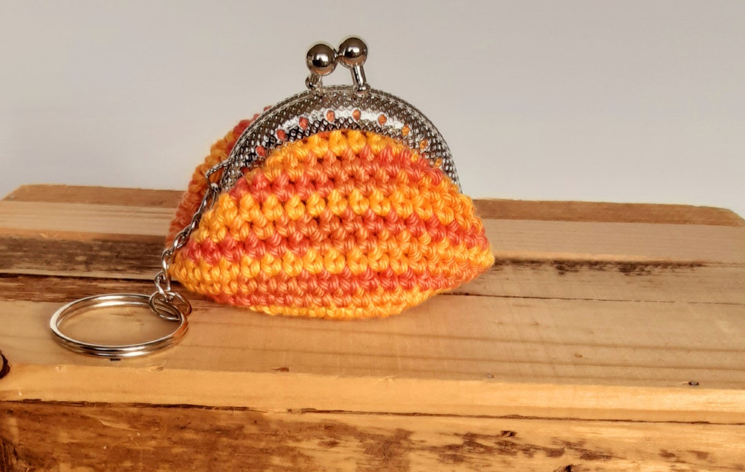 Cute Crochet Key Rings, Wallet, Cotton, Fur, Snap Closure, Exclusive ...