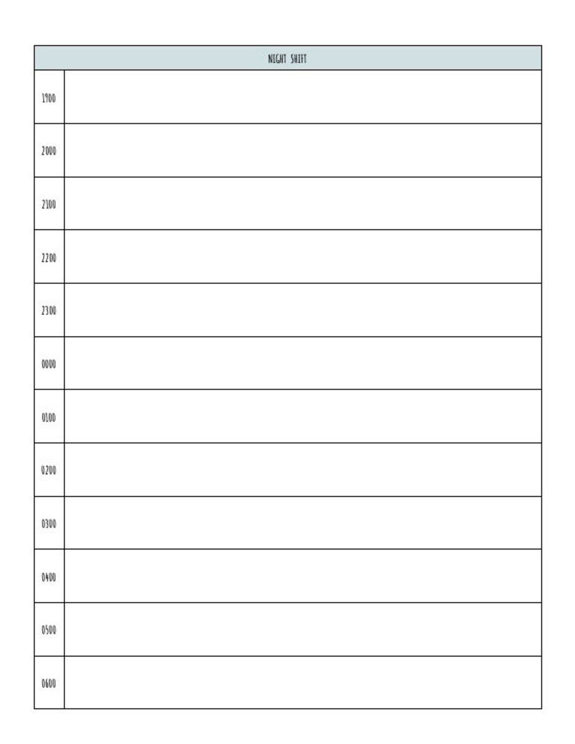 Printable Nursing Report Sheet, ICU Nurse Report Sheet PDF, Patient ...