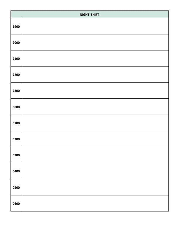 Printable Nursing Report Sheet, ICU Nurse Report Sheet PDF, Patient ...