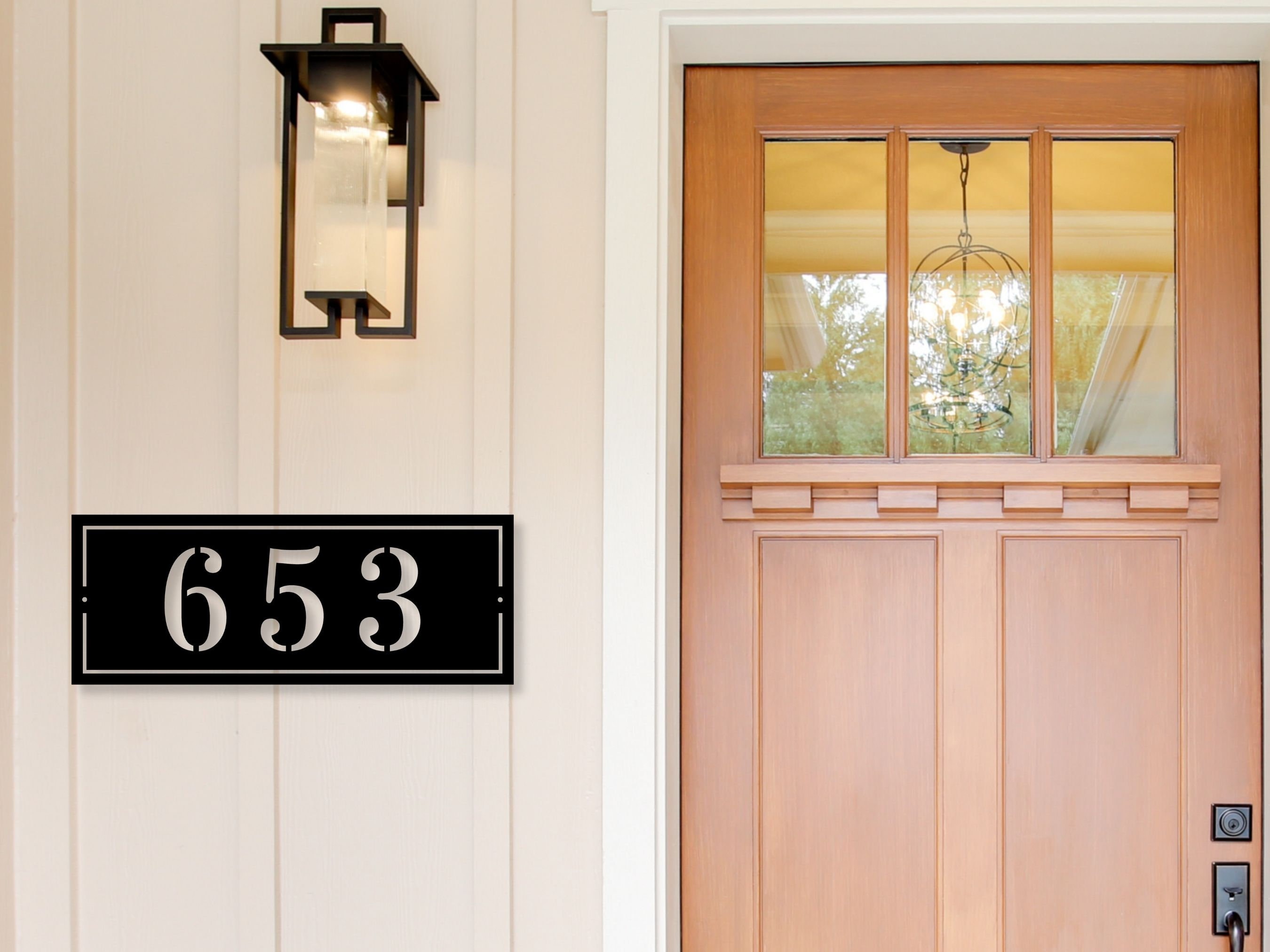 House Number Metal Sign, Custom Home Address Sign, Housewarming Gift ...