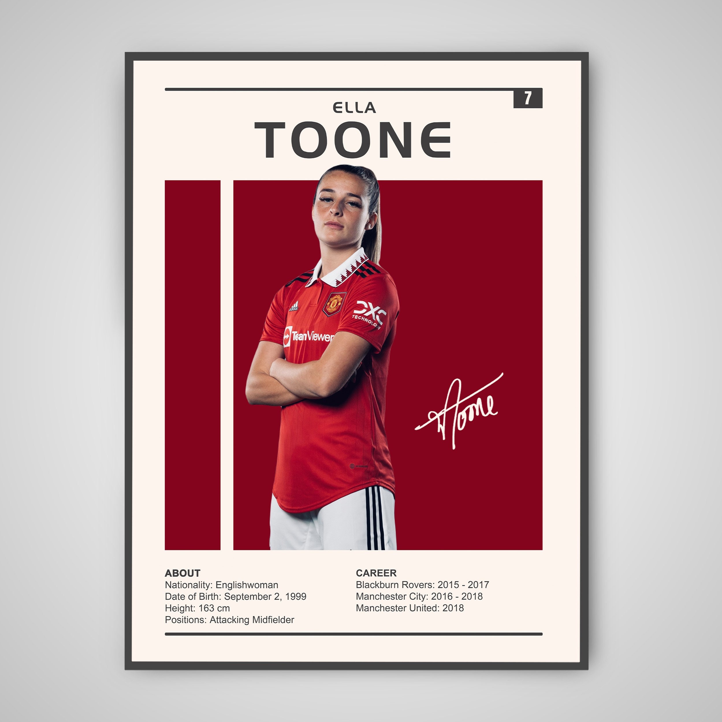 Ella Toone Poster | Ella Toone Print, Sports Poster, Woman Football ...