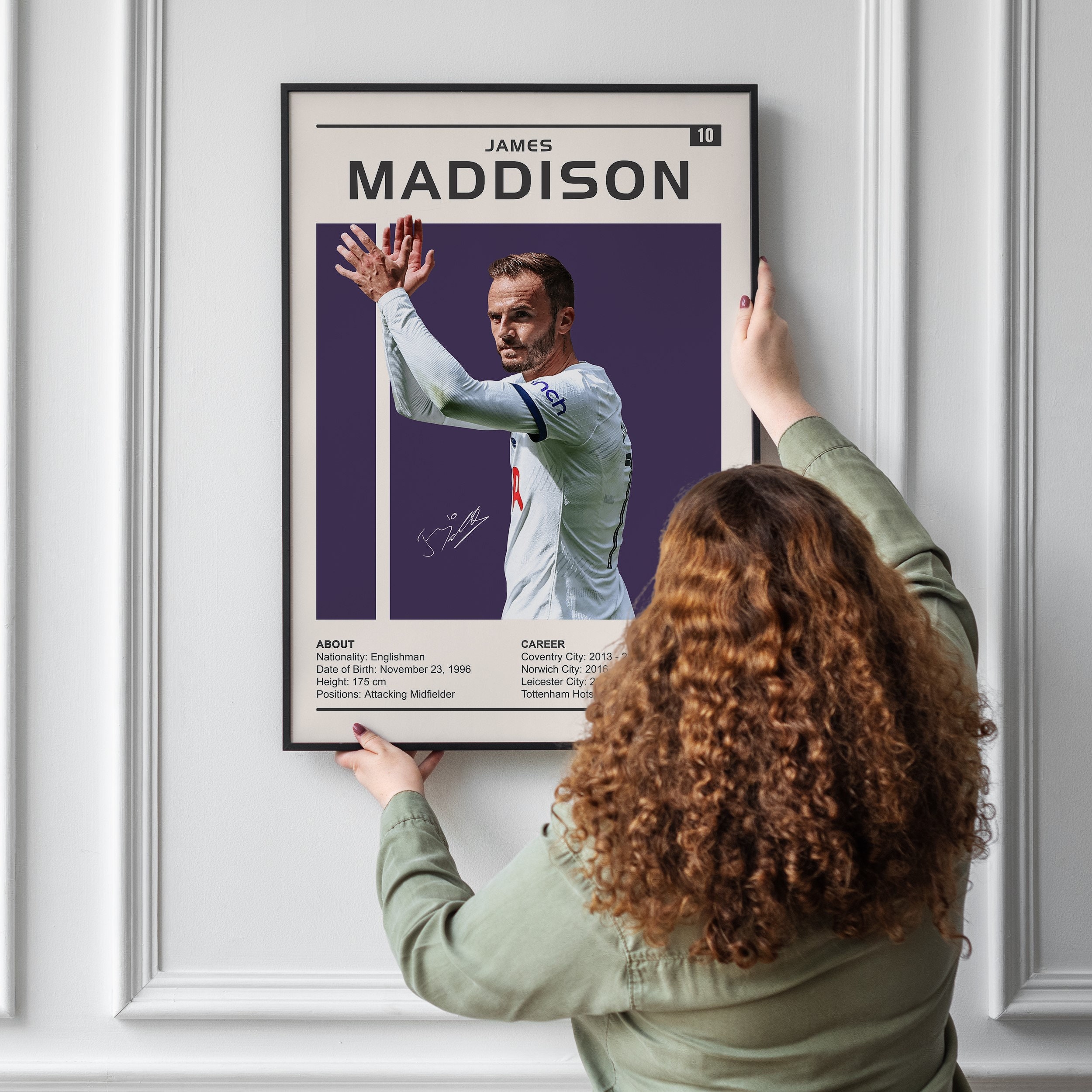 James Maddison Poster | Maddison Tottenham Hotspur Poster, James ...