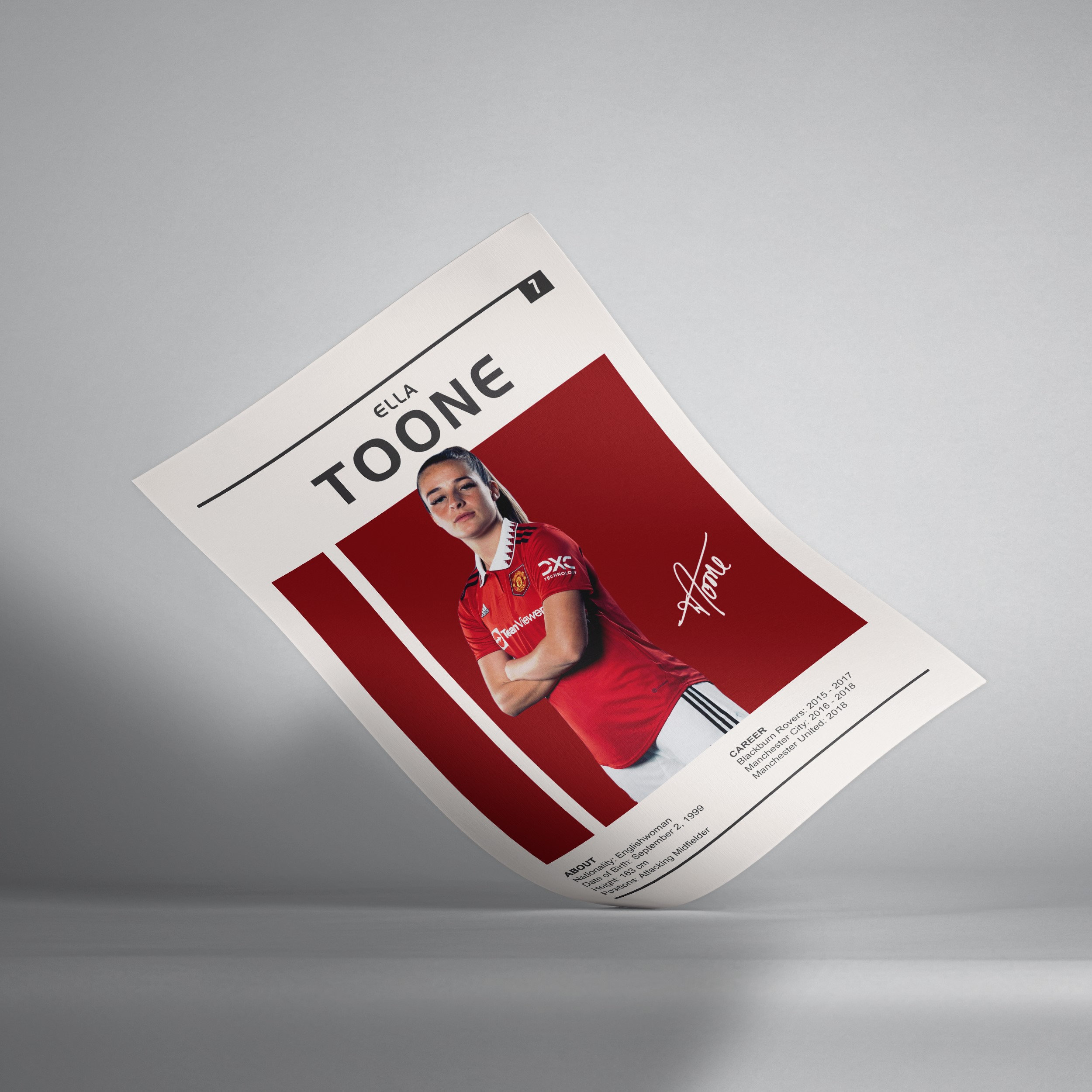 Ella Toone Poster Ella Toone Print Sports Poster Woman Football Player Poster Female Soccer