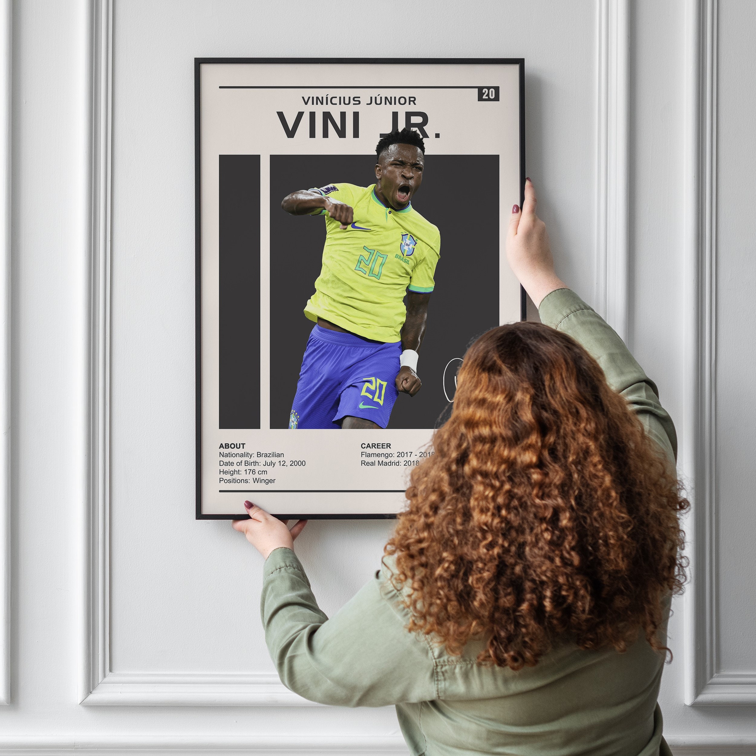 Vinicius Junior Poster | Vinicius Junior Brazil Poster, Vini Jr Print ...