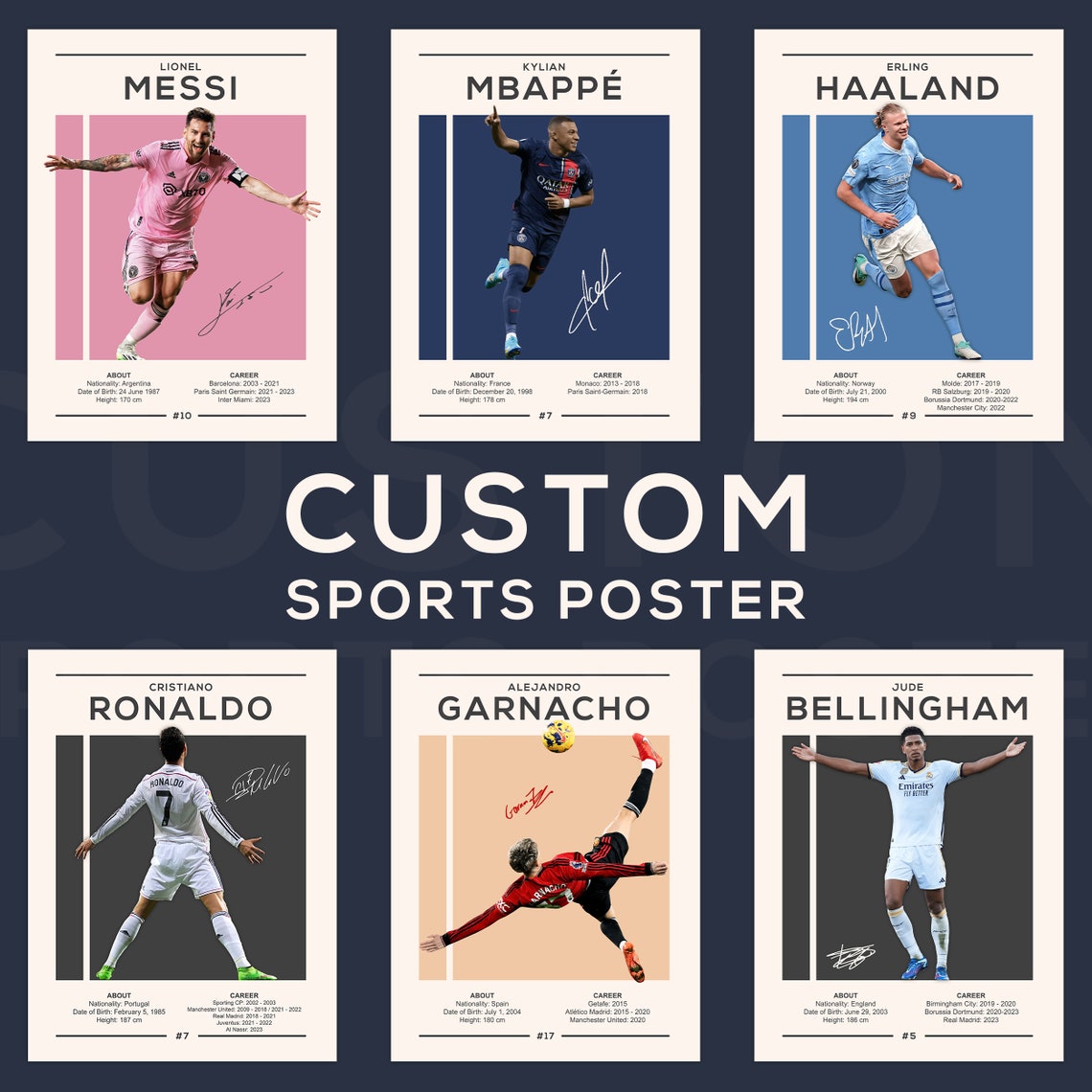 Alejandro Garnacho Poster, Alejandro Garnacho Print, Manchester United ...