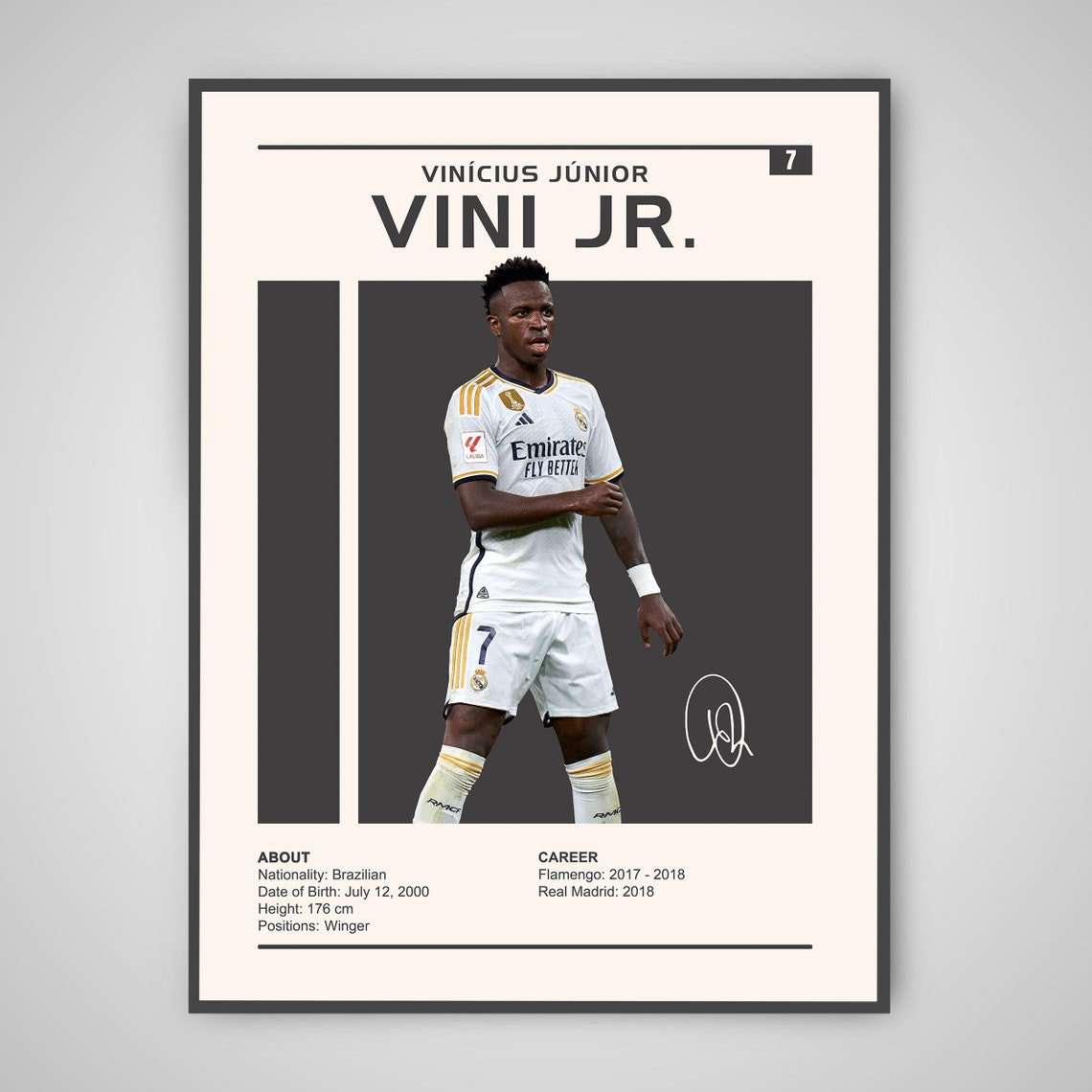 Vinicius Junior Poster | Vinicius Junior Real Madrid Poster, Vinicius ...
