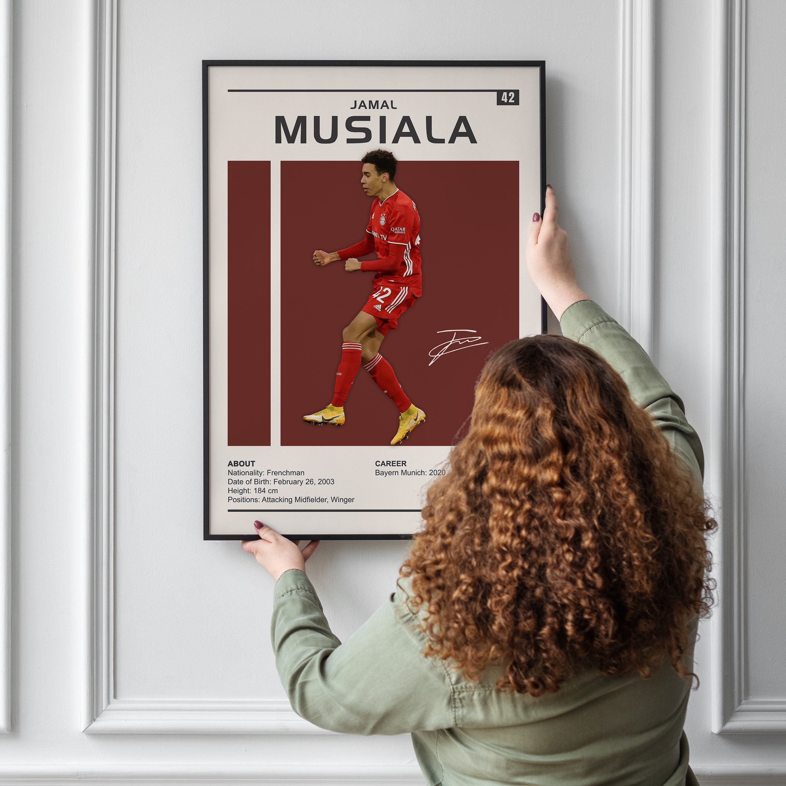 Jamal Musiala Poster | Jamal Musiala Print, Sports Poster, Football ...