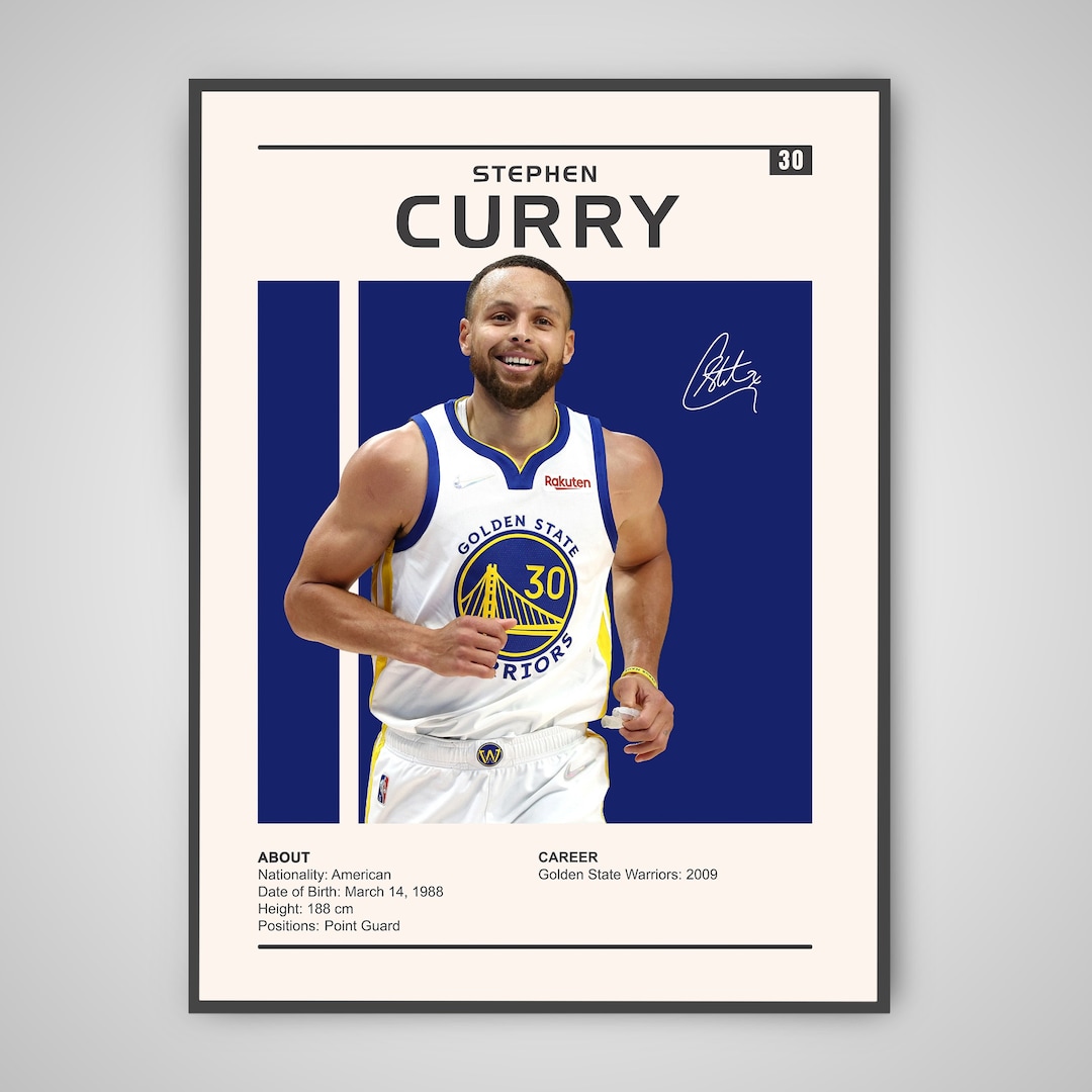 Stephen Curry Poster | Stephen Curry Print, Golden State Warriors ...
