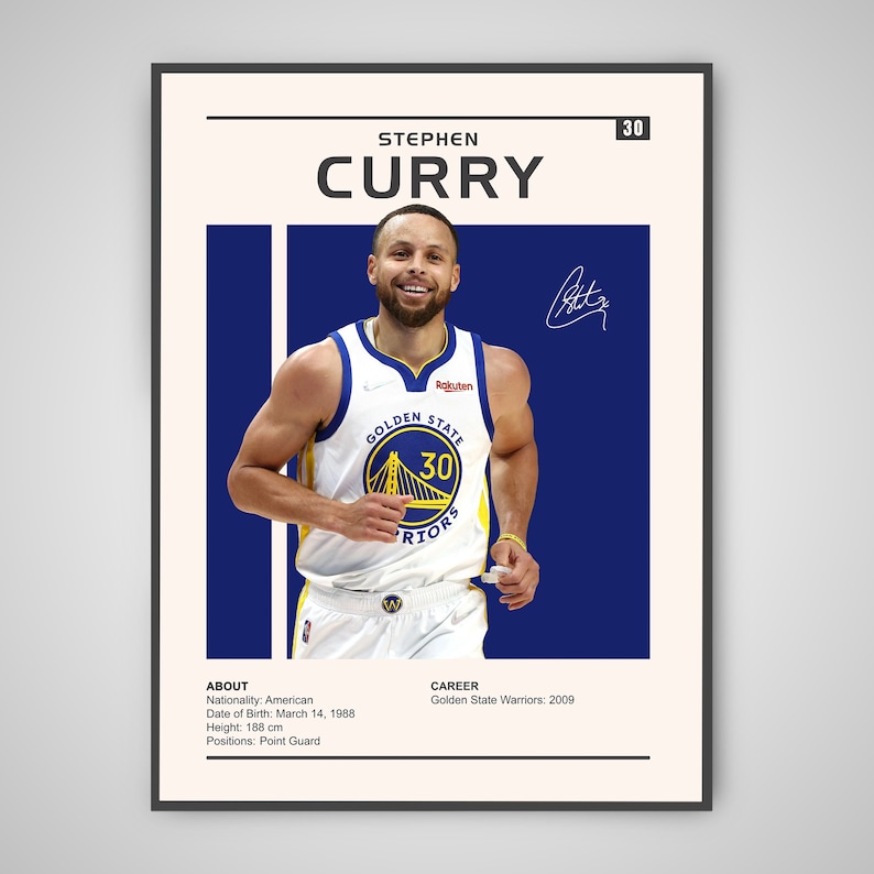 Stephen Curry Poster | Stephen Curry Print, Golden State Warriors ...