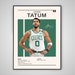 Jayson Tatum Poster | Jayson Tatum Print, NBA Posters, Sports Poster ...