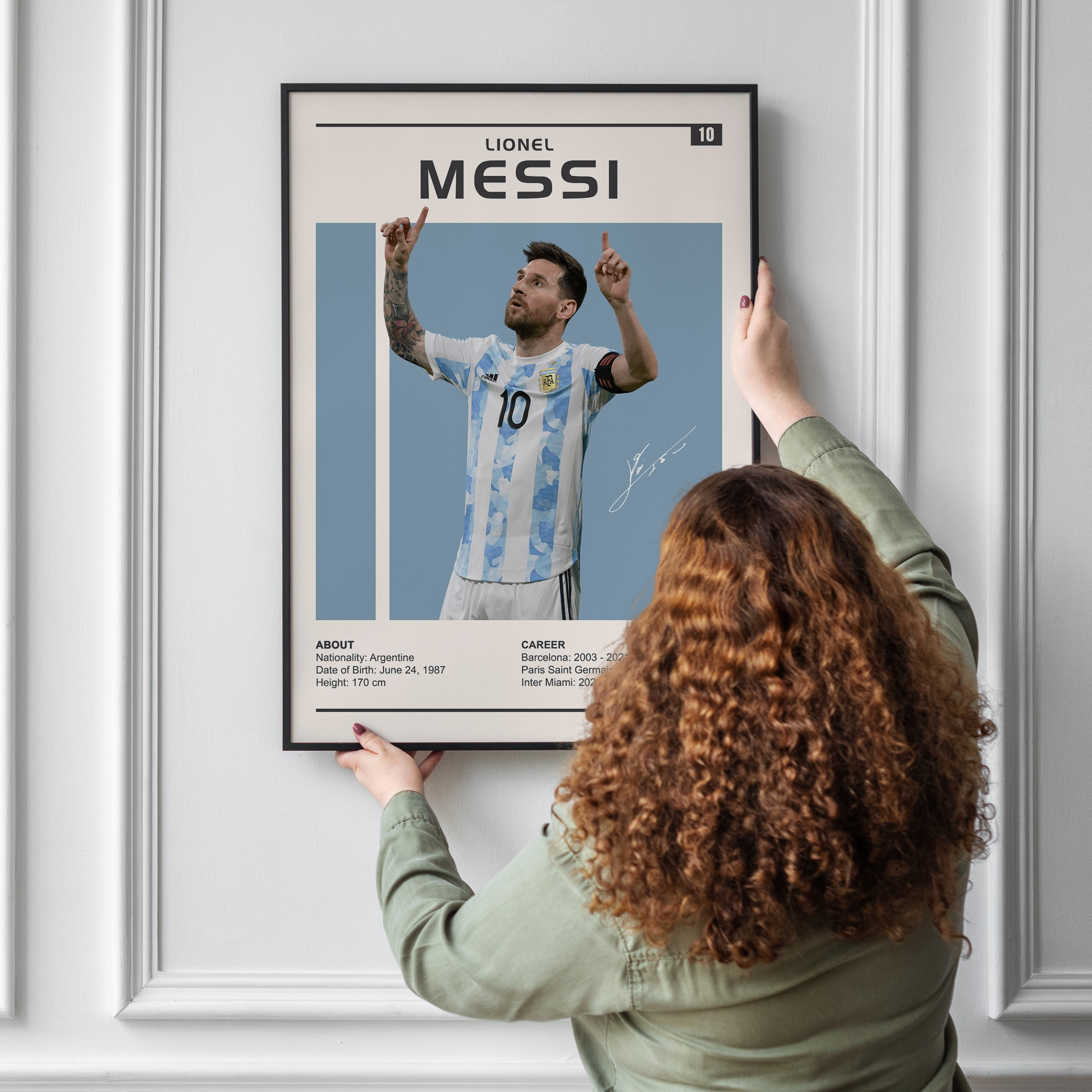 Lionel Messi Poster | Leo Messi Print, Football Print, Football Poster ...