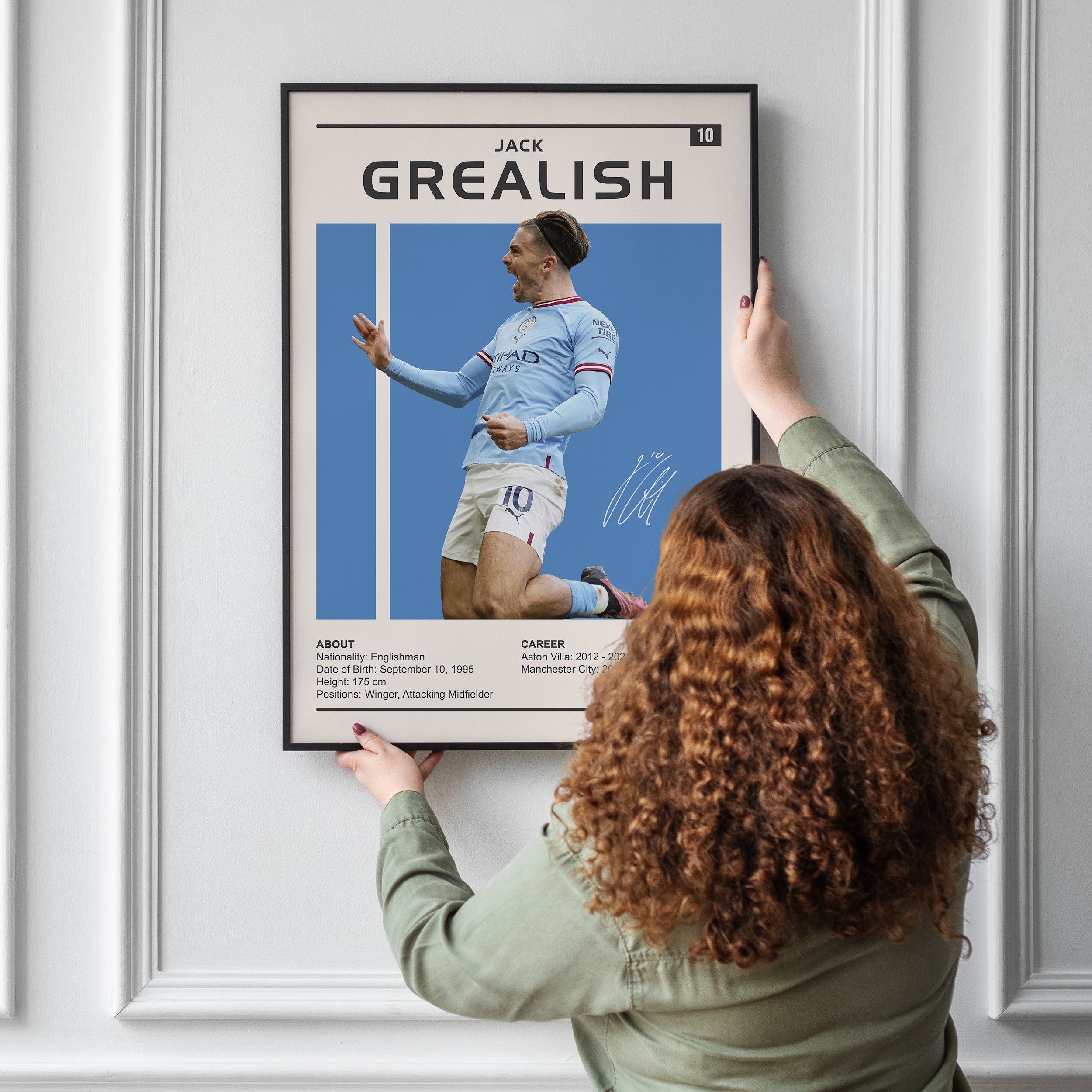 Jack Grealish Poster | Jack Grealish Manchester City Print, Sports ...