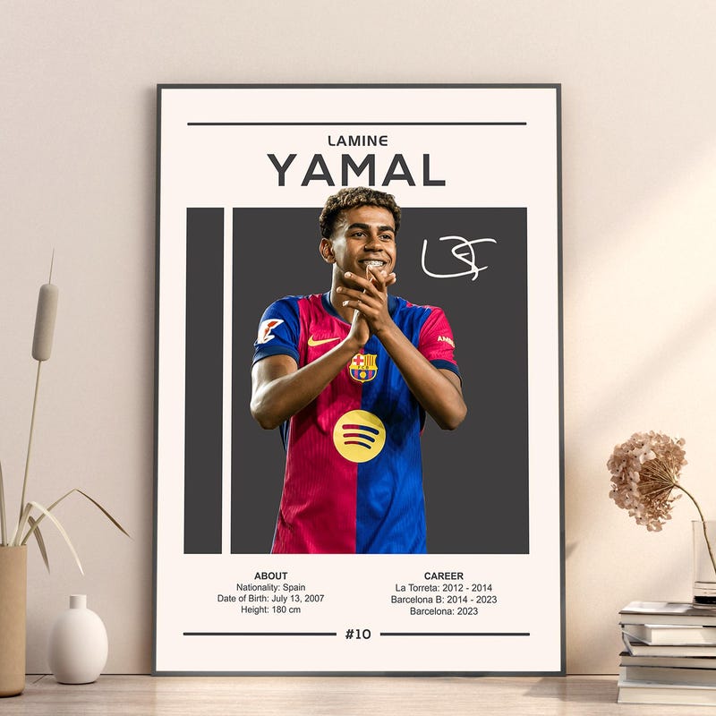 Lamine Yamal Poster - Etsy