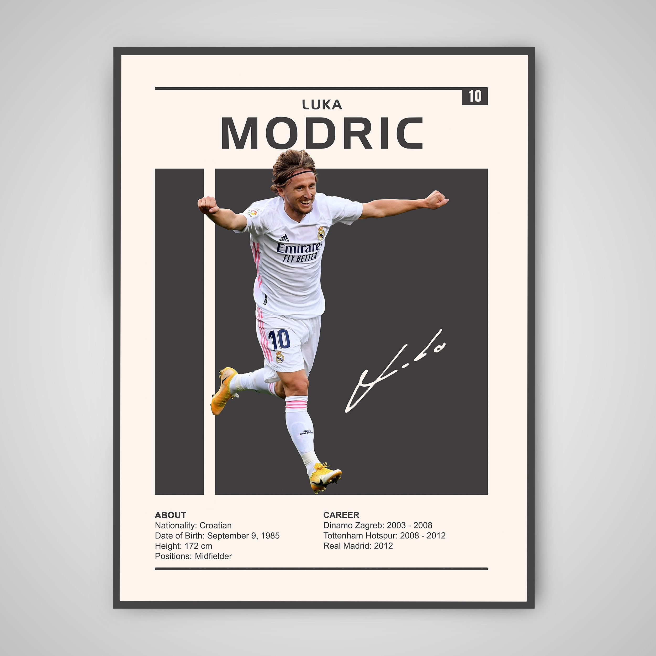 Luka Modric Poster Digital Wall Poster for Living Room or Office, Gifts ...