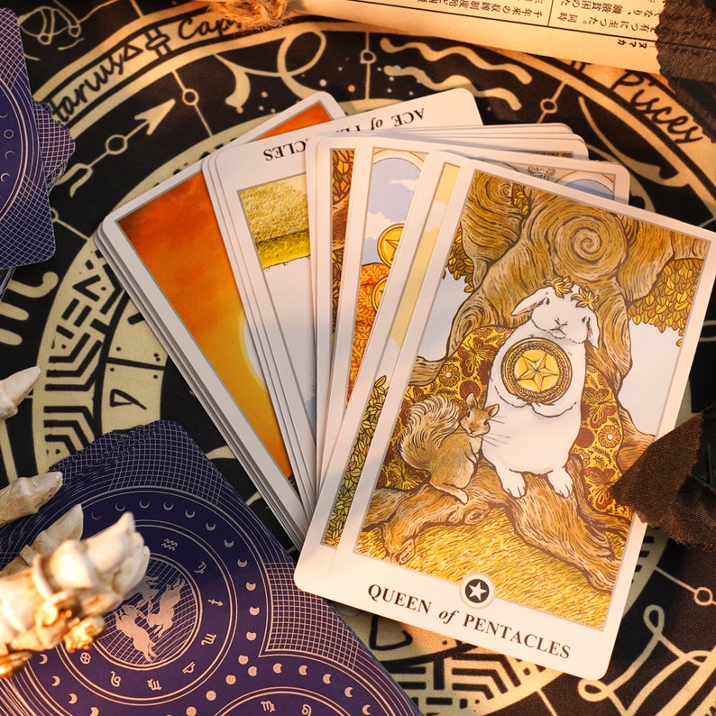 Lunalapin Rabbit Tarot Tarot Cards Divination Tools Tarot - Etsy