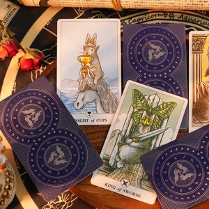Lunalapin Rabbit Tarot Tarot Cards Divination Tools Tarot - Etsy