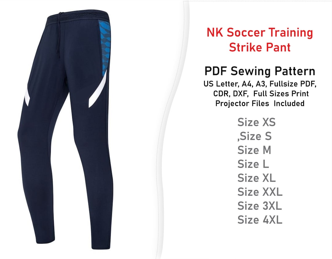 Soccer Training Pants Slim Fit Pattern PDF Sewing and Pattern ...