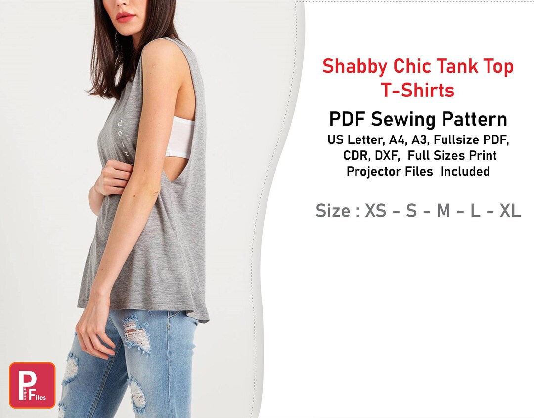 Tank Top Pattern - Women's Easy PDF Sewing Pattern - Etsy