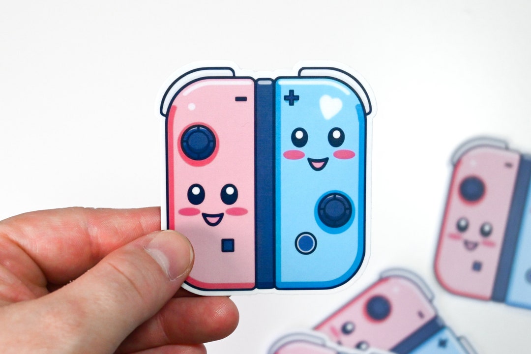 Nintendo Switch Joycon Happy Kawaii Gaming Sticker Gift Kawaii Sticker ...