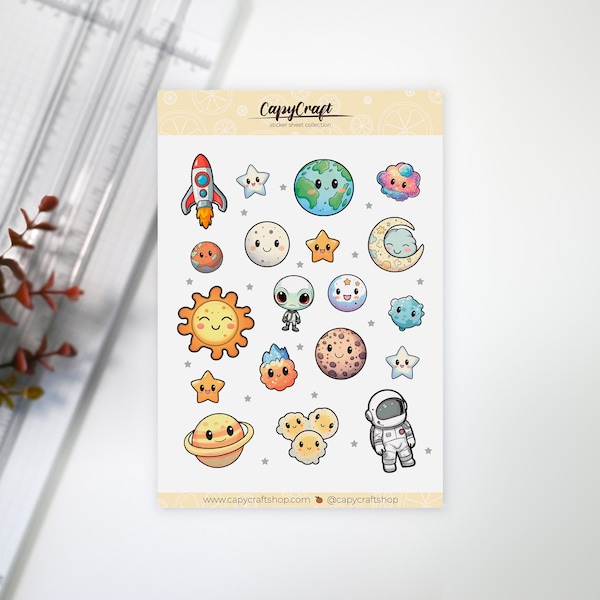 Space Stickers - Etsy