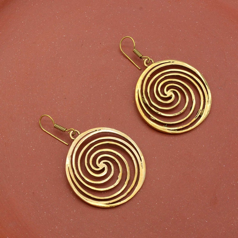 Spiral Earrings - Etsy
