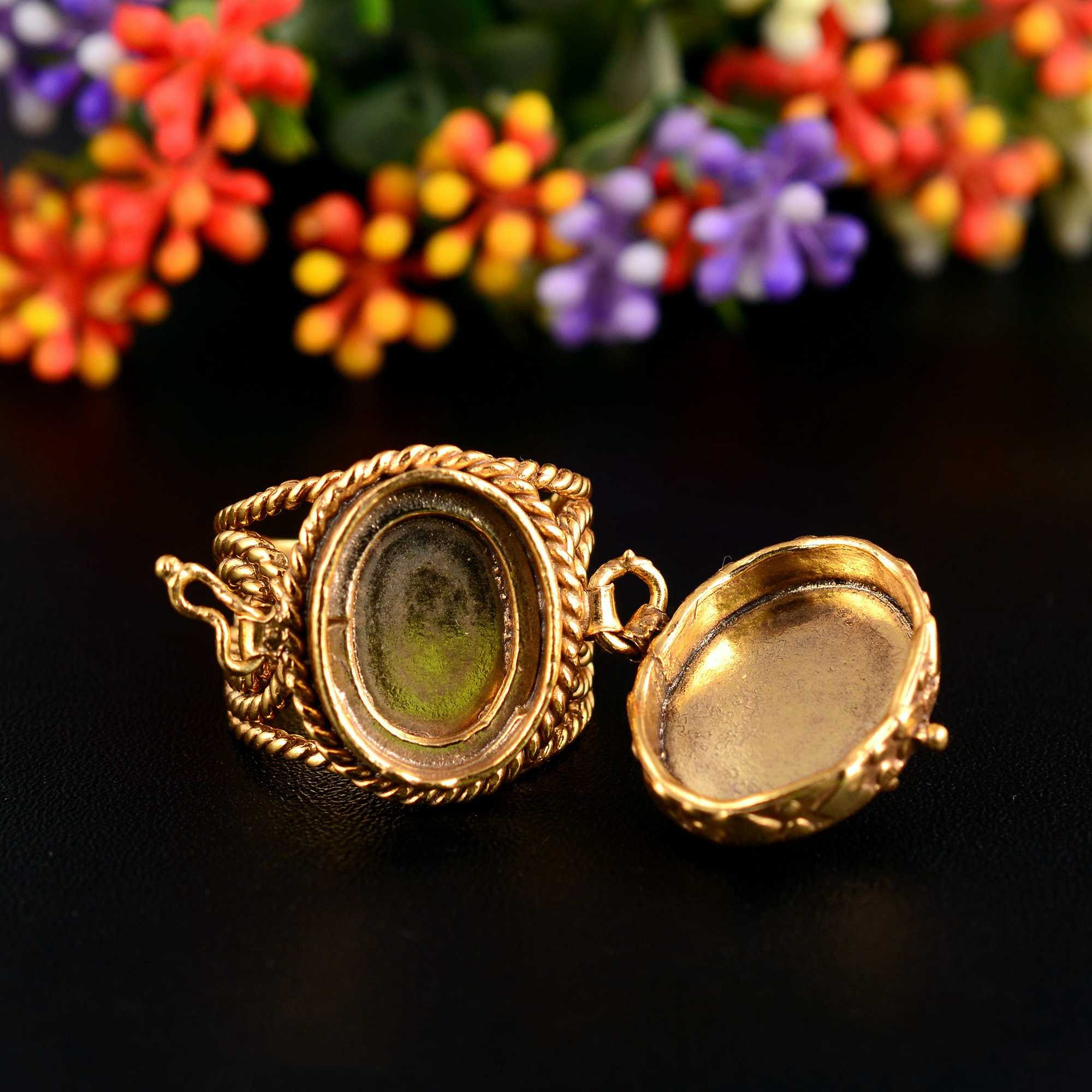 Secret Poison Ring, Gold Poison Ring, Unique Poison Ring, Secret ...