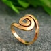 Spiral Brass Ring, Spiral Ring, Hypnotic Ring, Handmade Ring, Swirl ...