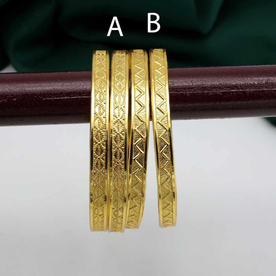 18k Gold Filled Bangles, Stacking Gold Bangles for Women, Bridesmaid ...