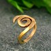 Spiral Brass Ring, Spiral Ring, Hypnotic Ring, Handmade Ring, Swirl ...