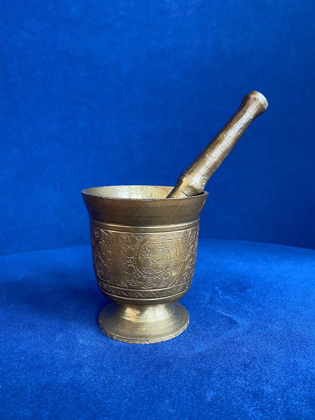 Vintage Solid North African Mortar and Pestle - Etsy